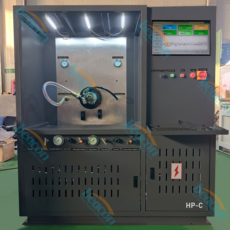 BEACON MACHINE HP-C hydraulic test system pump motor valve cylinder ...