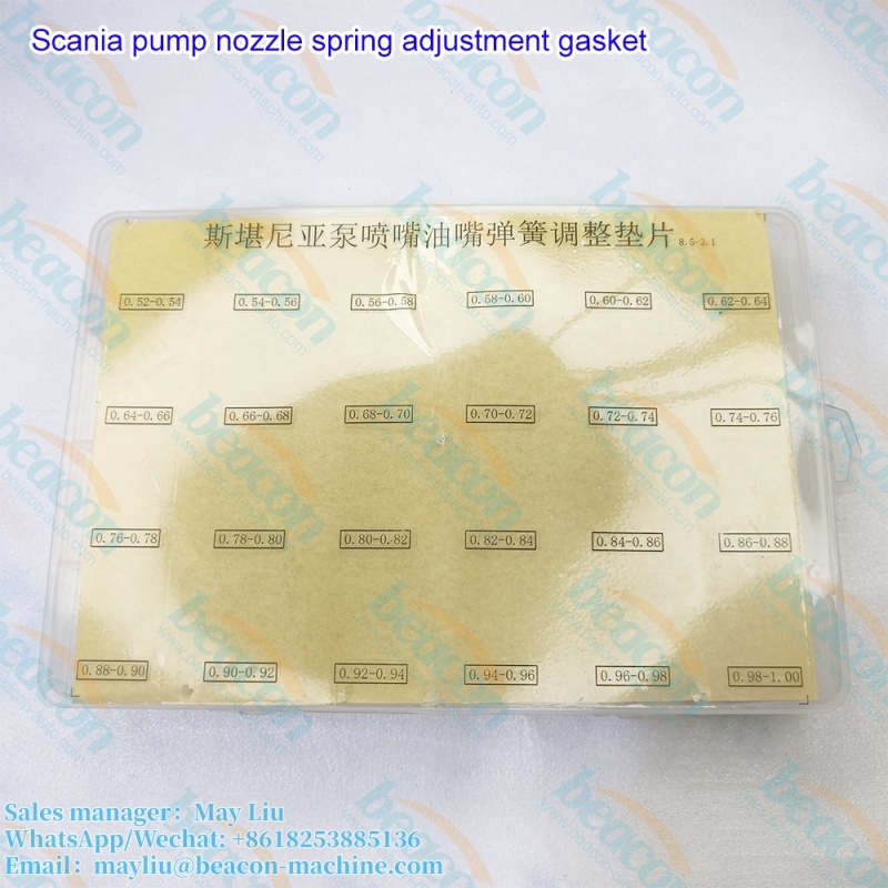 Pump Nozzle Spring Adjustment Gasket And Spool Travel Adjusting Shims ...